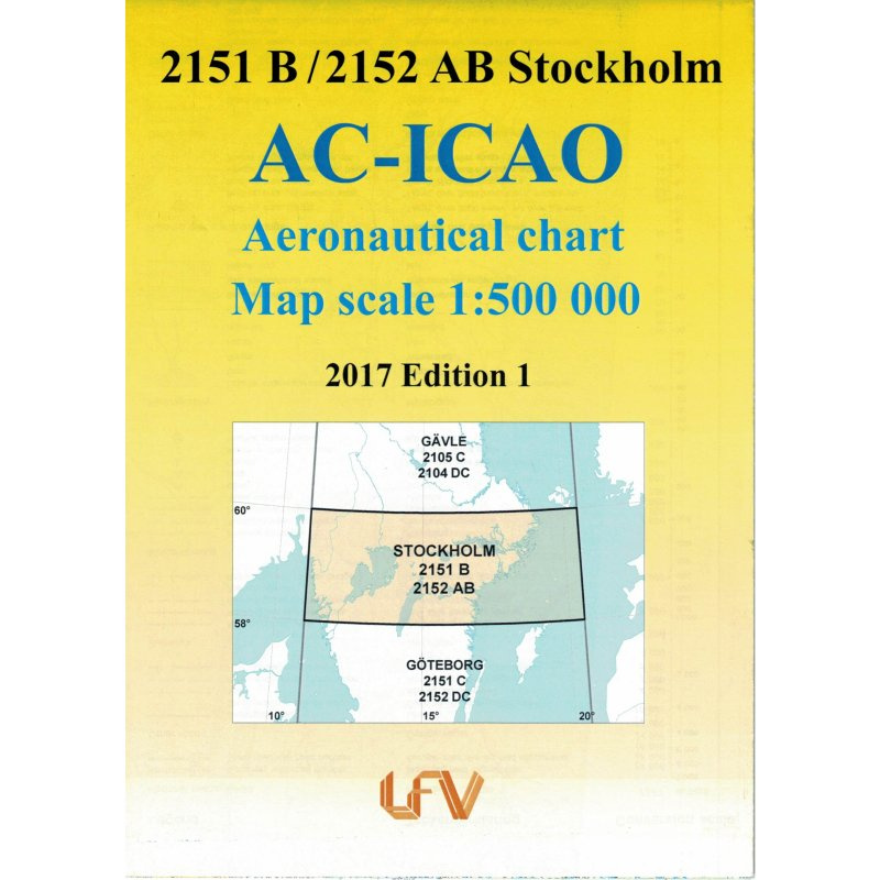 Sweden Stockholm ICAO Chart, 24.75 CHF