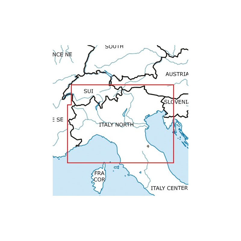VFR Chart Italy North ICAO 1:50000 buy now, 34.50 CHF