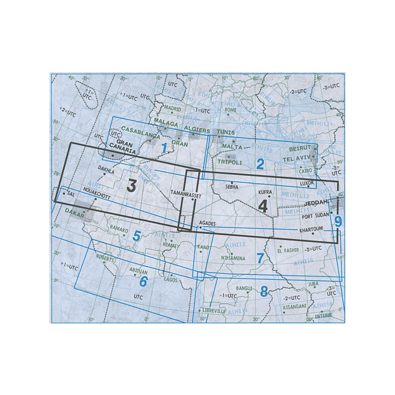 High and Low Altitude Enroute Chart Africa A(H/L)3/4, 11.90 CHF