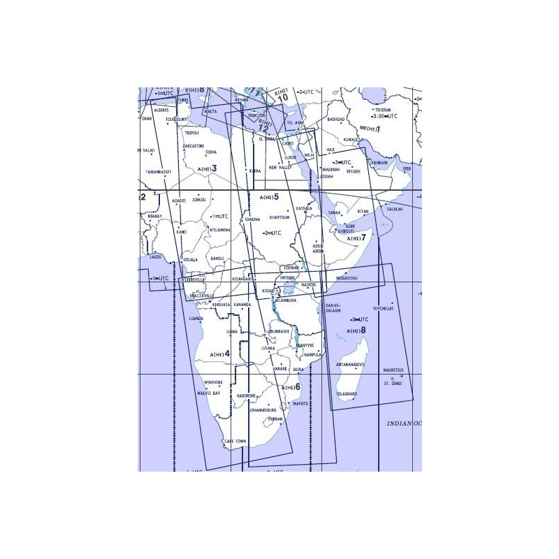 High Altitude Enroute Chart Africa A(H)1/2, 11.90 CHF