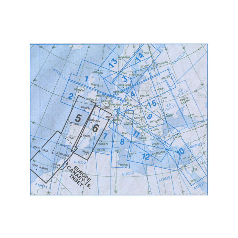 High Altitude Enroute Chart E(H)5/6, 11.90 CHF