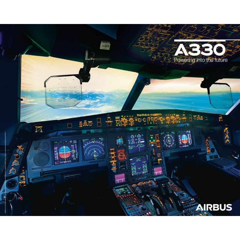 A380 poster cockpit view, 12.90 CHF