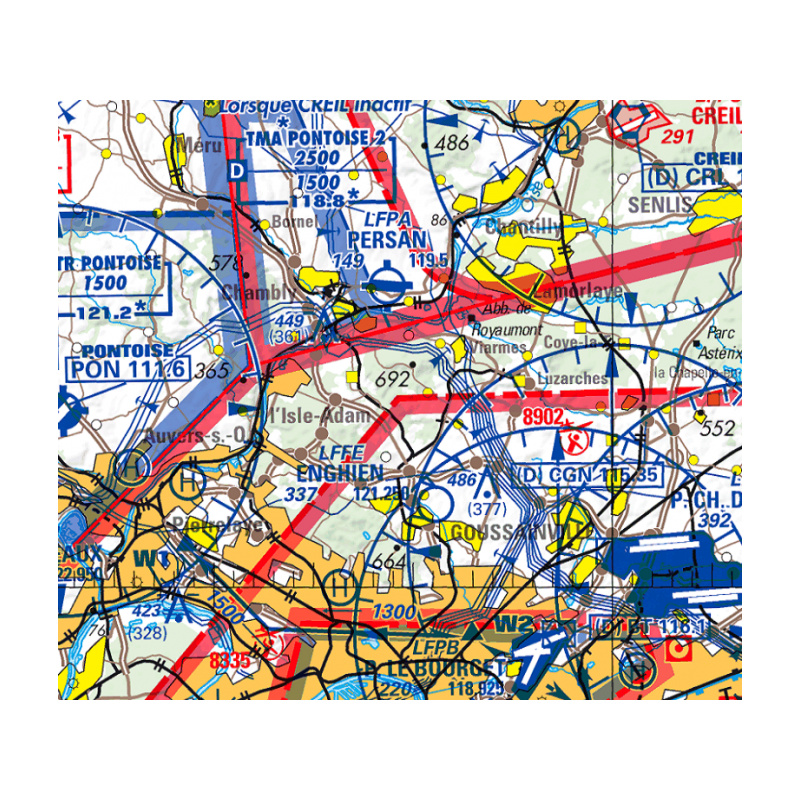 Flight Planner / Sky-Map - ICAO Charts France, 77.00 CHF
