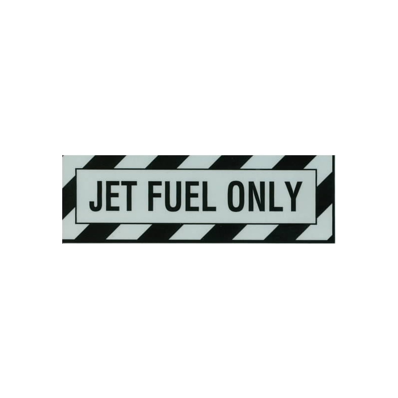 Jet Fuel Only Placard, Sticker, 6.90 CHF