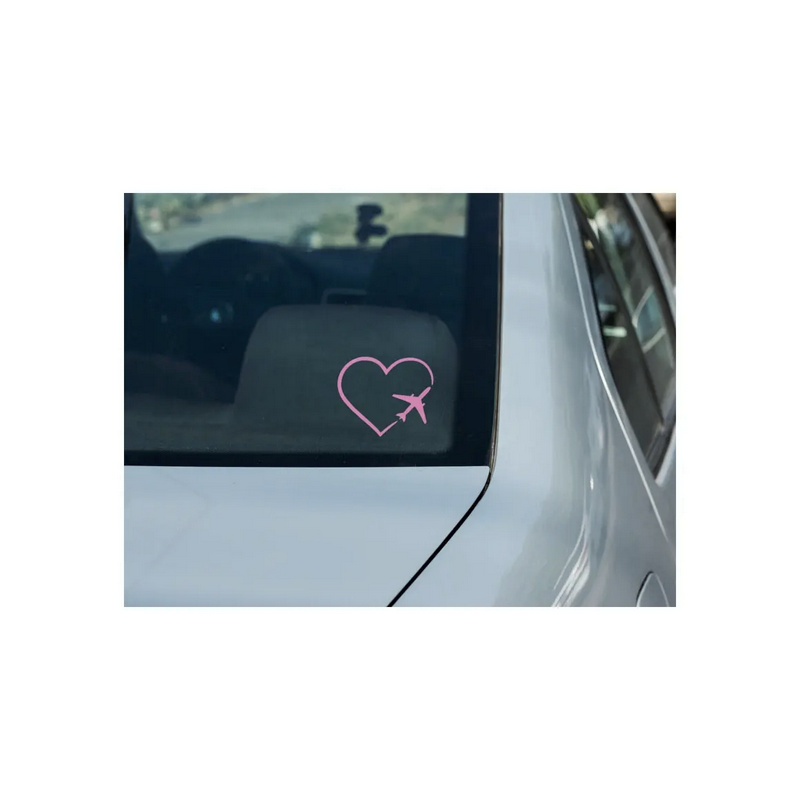 Sticker, Heart Airplane Decal, 9.90 CHF