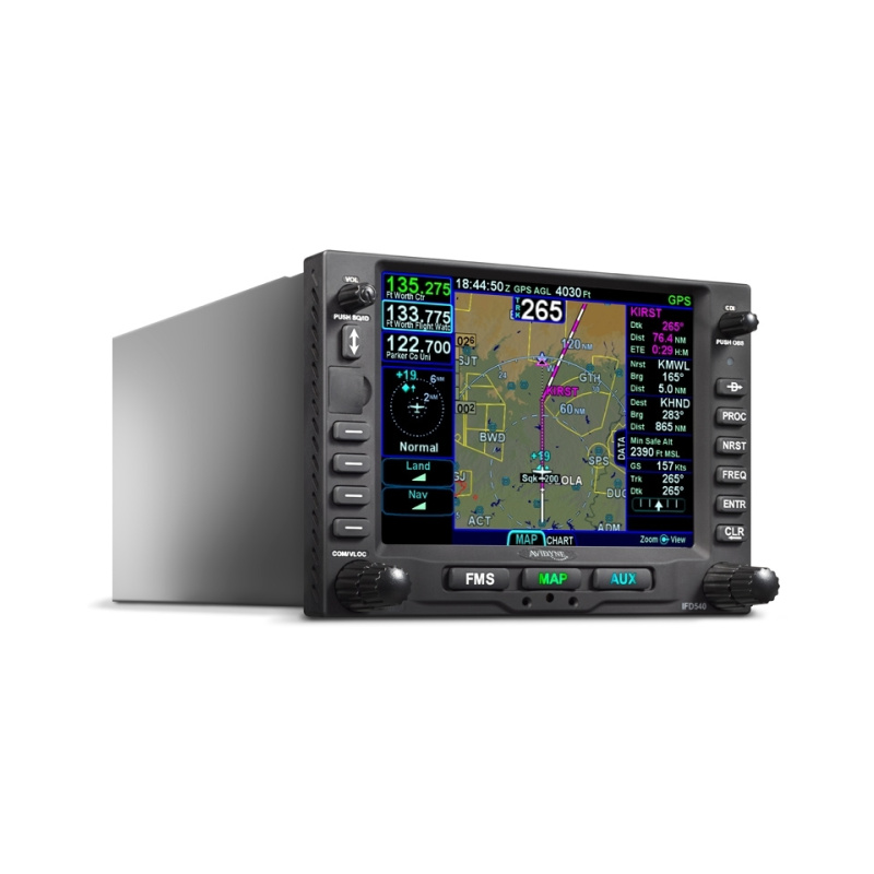 Avidyne IFD540 FMS/GPS/NAV/COM - 10W, schwarz (inkl. Installations-Ki ...