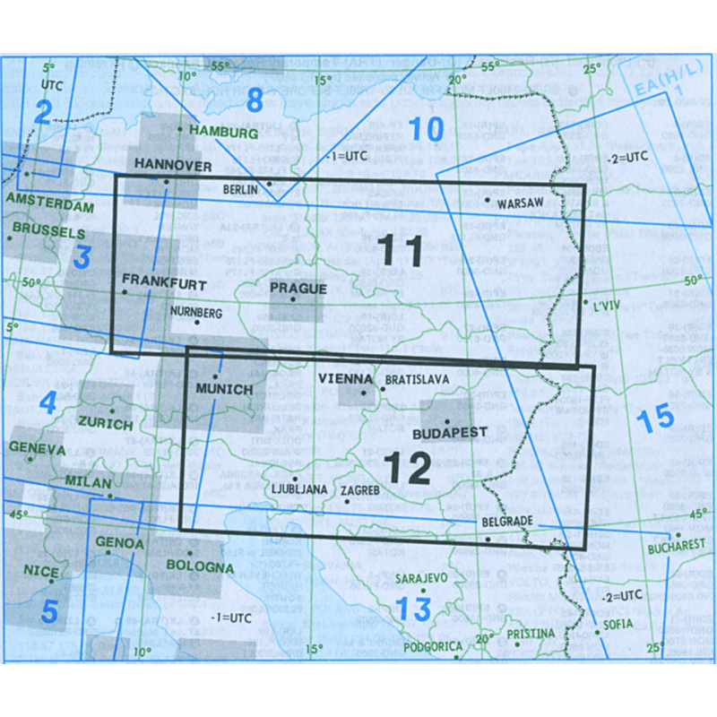 Carte IFR Europe Enroute Low Altitude ELO 11/12, 14.40 CHF